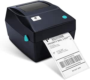 Amazon.com : Shipping Label Printer for Shipping Packages, Desktop ...