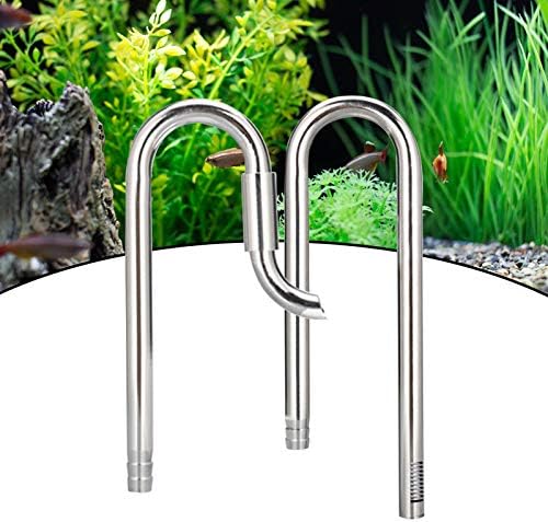 CALIDAKA 2 Pcs Metal Lily Pipe, Stainless Steel Inflow Outflow with 2 ...