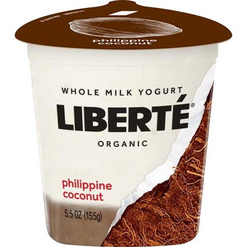 Liberte Organic Philippine Coconut Whole Milk Yogurt, 5.5 Ounce - 12 ...