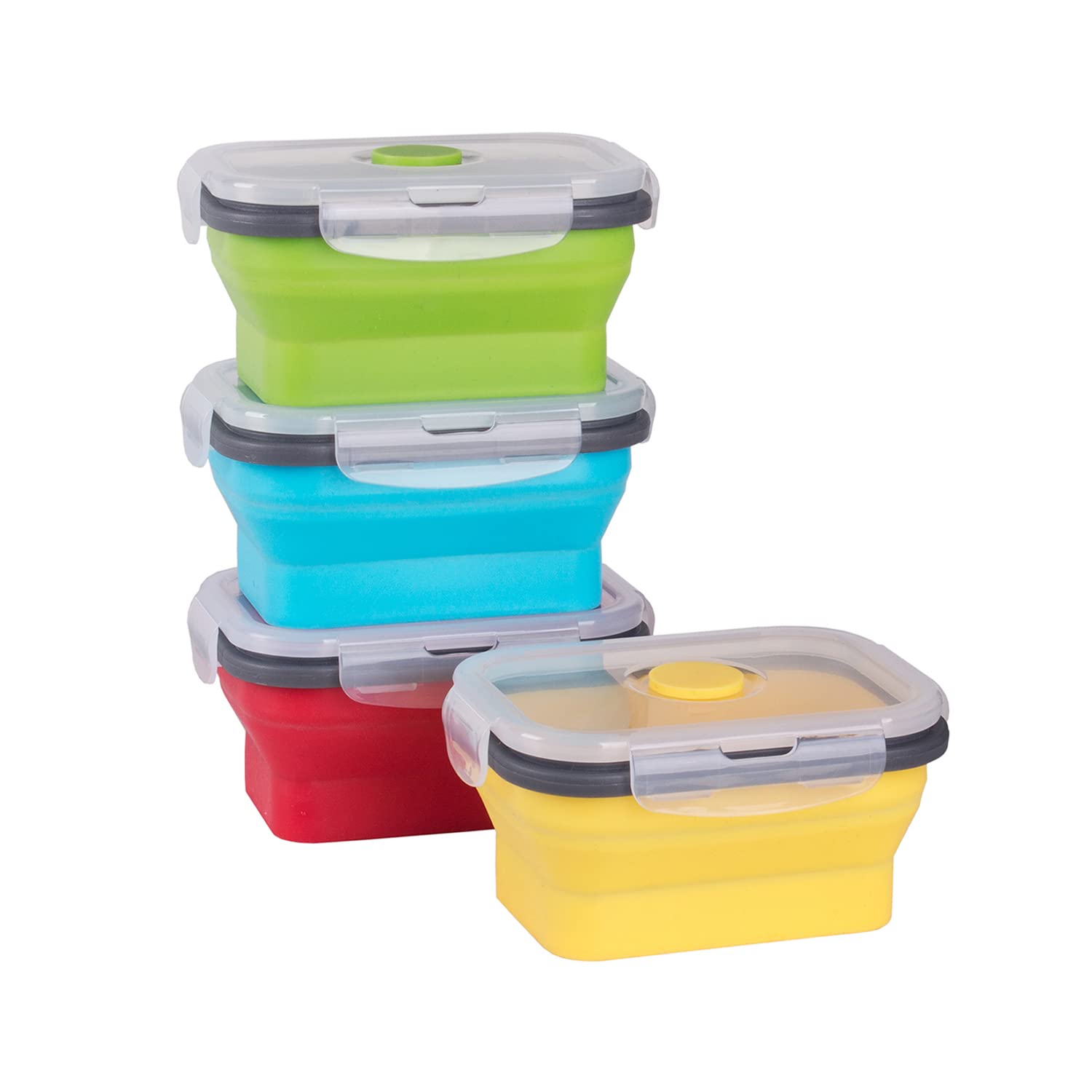 Collapsible Food Storage Containers with Lids 20 Pack(81oz/58oz Extra ...