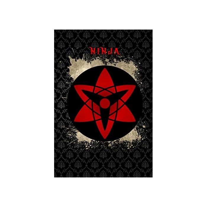 Buy ninja: Sasuke Mangekyo Sharingan eye contact shinobi symbol Lined ...