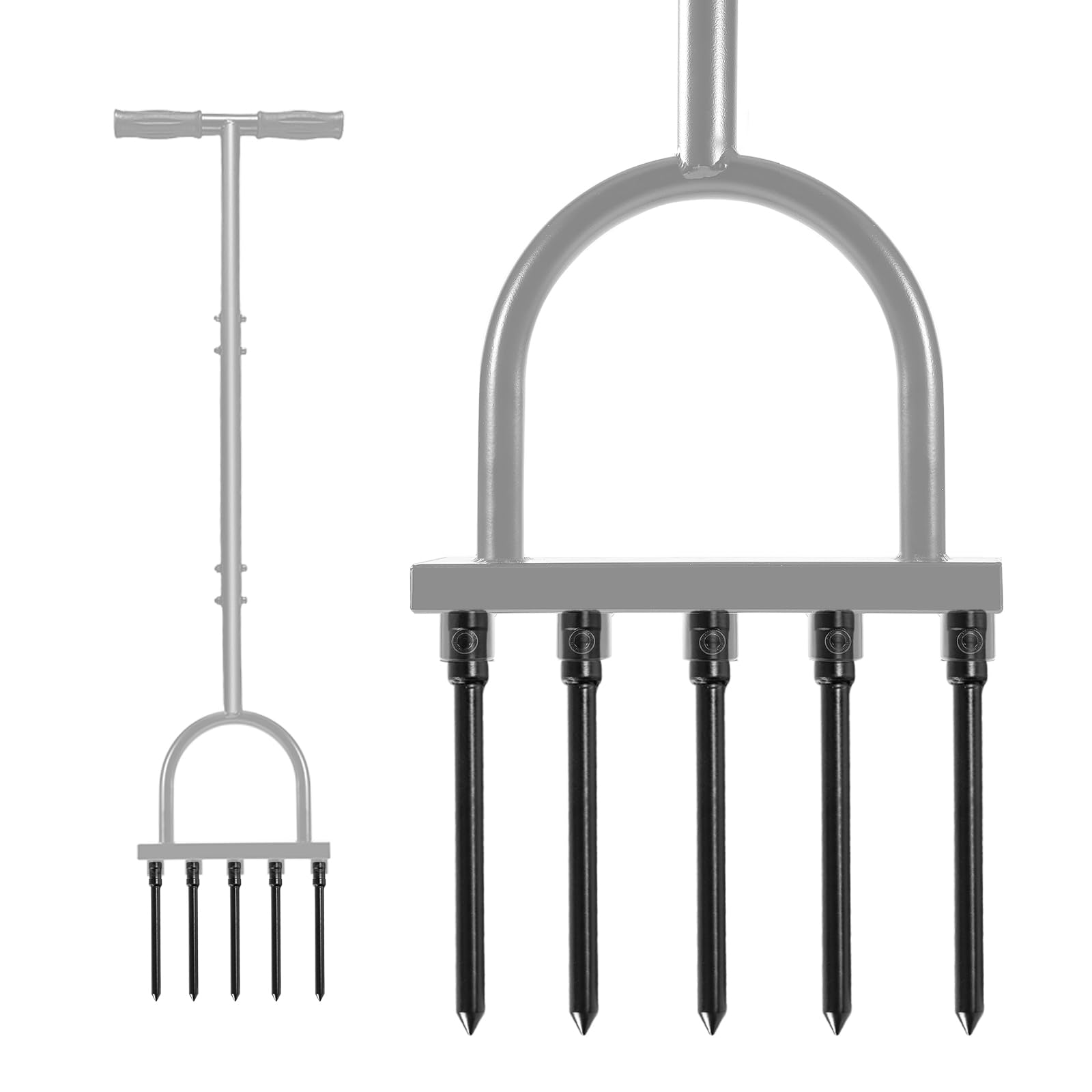 GROWNEER Manual Lawn Aerator Tool Replacement Accessories, 5 Pack 4.7 ...