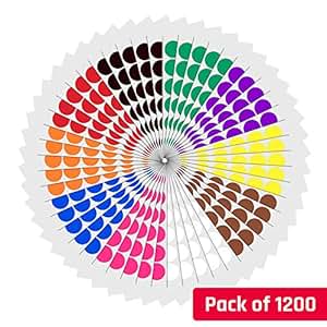 Amazon.com : 1 inch Round Color Coding Circle Dot Sticker Labels - 10 ...