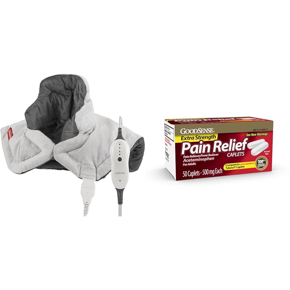 Mua Sunbeam Neck Heating Pad & GoodSense Extra Strength 500mg ...