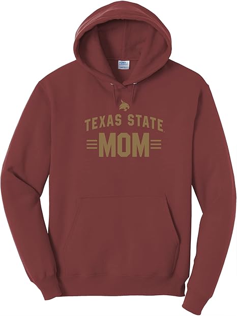 Amazon.com: Texas State University Bobcats Big Arch Mom Hooded ...
