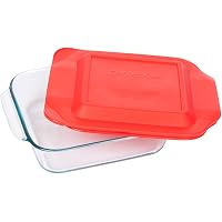Amazon.com: Pyrex Bakeware 8-Inch Square Cake Pan, Clear: Baking Dishes ...