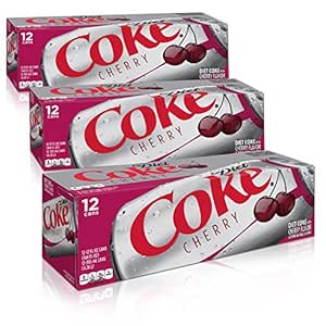 Diet Cherry Coke Fridge Pack Bundle, 12 fl oz, 36 Pack: Amazon.com ...