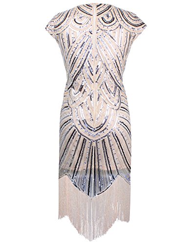 PrettyGuide Women's 1920s Flapper Dress Crystal Sequin - Want It All