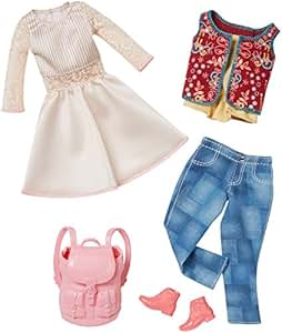 Amazon.com: Barbie Fashion 2 Pack Casual - White Dress & Jeans: Toys ...
