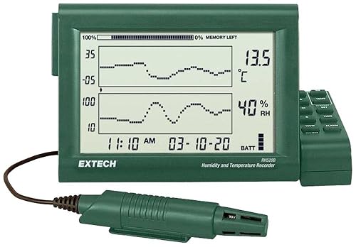 Extech RH520B: Humidity+Temperature Chart Recorder with Detachable ...