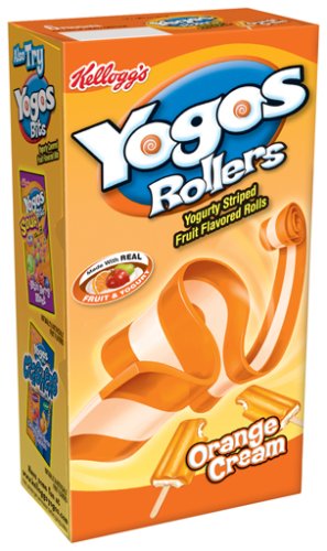 Kellogg's YoGos Rollers Orange Cream, 4.8-Ounce Boxes (Pack of 8 ...