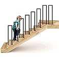 Amazon.com: U-Shaped Stairs Handrail，Metal Wrought Iron Modern Stair ...