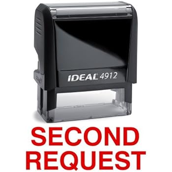 Amazon.com : Second Request Stamp : Business Stamps : Office Products