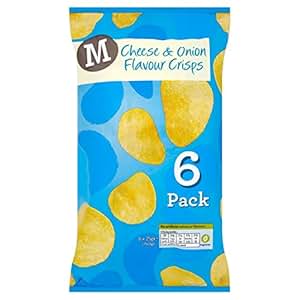 Amazon.com: Morrisons Cheese and Onion Flavour Crisps Multipack 6 x 25g