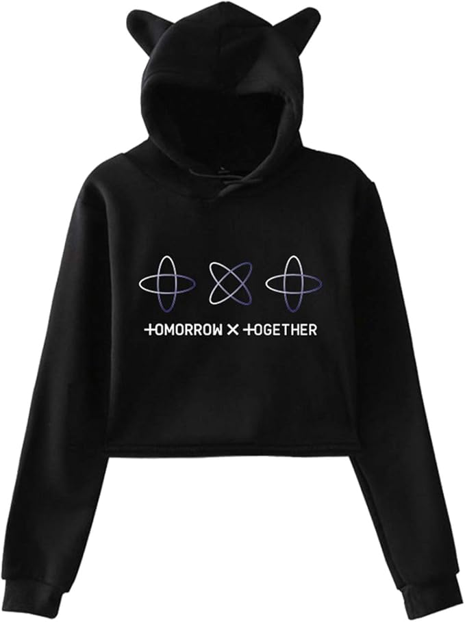 Kpop TXT Hoodie Yeonjun Soobin Taehyun Hueningkai Beomgyu Crop Top ...