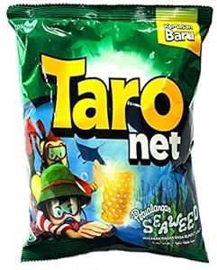 Amazon.com : Taro Net Indonesian Classic Snacks, Seaweed Flavor, 1.2oz ...