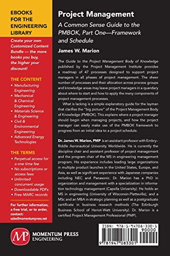Project Management: A Common Sense Guide to the PMBOK, Part One ...