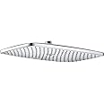 hansgrohe Raindance E 14-inch Showerhead Premium Modern 1-Spray RainAir ...