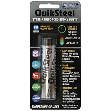 Quick Steel Steel Reinforced Epoxy Putty Display Card 16002: Amazon.com ...