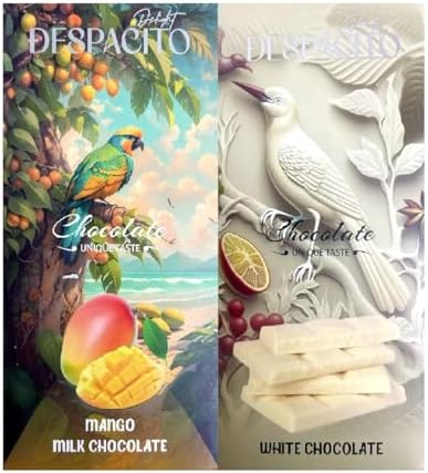 Global Farm Despacito Chocolate (80 gm 2X, White Milk Chocolate + Milk ...