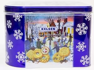 Amazon.com : Kelsen Danish Butter Cookies in Sleigh Ride Gift Tin - 5 ...