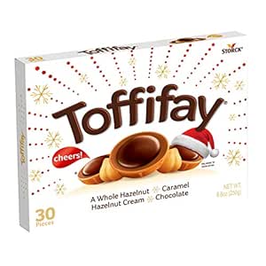 Amazon.com : Toffifay Hazelnut Caramel Chocolate Box 30 Count 8.8 oz ...