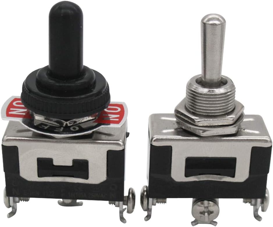 mxuteuk 3Pcs Heavy Duty Rocker Toggle Switch 20A 125V SPDT 3 Position 3 ...