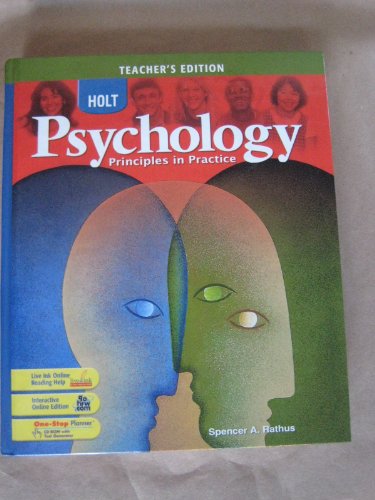 Holt Psychology - Teacher's Edition: Principles in Practice: Rathus ...