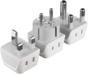 Amazon.com: Ceptics African Travel Adapter Set 2 in 1 USA to Africa, S ...
