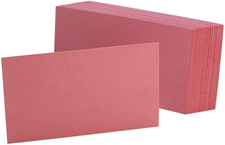 Amazon.com : ESS7320CHE - Plain Index Cards (Cherry, 100pk) : Red Index ...