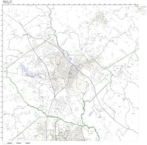 Macon, GA ZIP Code Map Laminated : Amazon.ca: Office Products