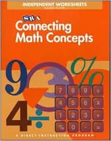 Connecting Math Concepts Independent Worksheets, Level B (Blackline ...