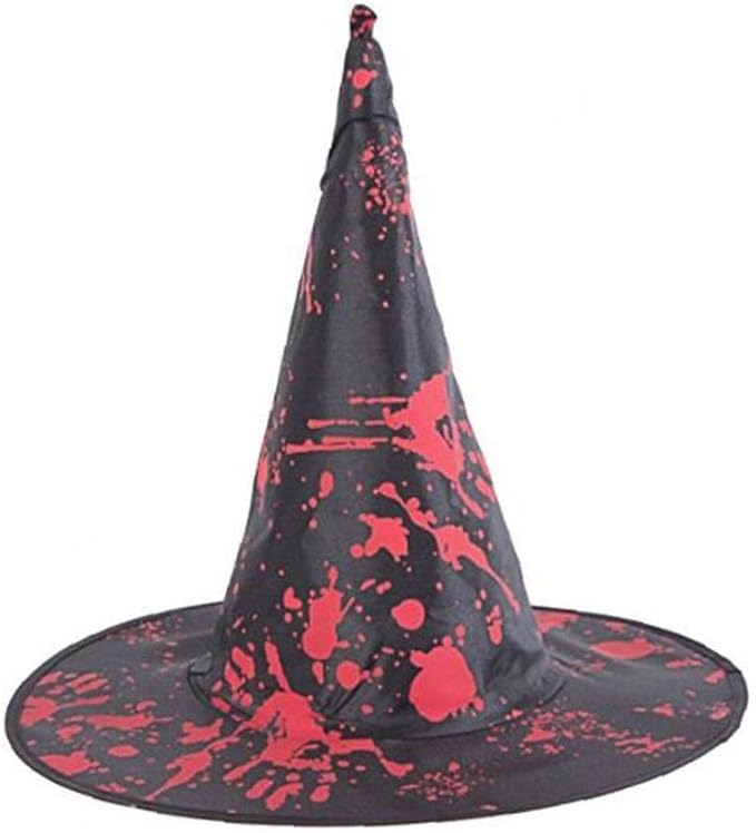 1pc Halloween Horror Ghost Hat Scary Blood Witch Hat Hooror Kids Adult ...