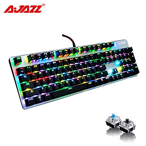 Buy Ajazz AK52 RGB Mechanical Gaming Keyboard with 104 Keys/Backlit USB ...