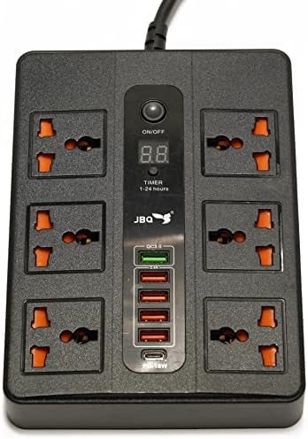 JBQ-Digital smart 24Hour Timer outlet, Ultra High Speed Multiple Socket ...