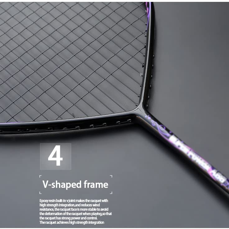 Mua DFHBFG Professional Max 30 Pounds 4U V-Shape Badminton Racket ...