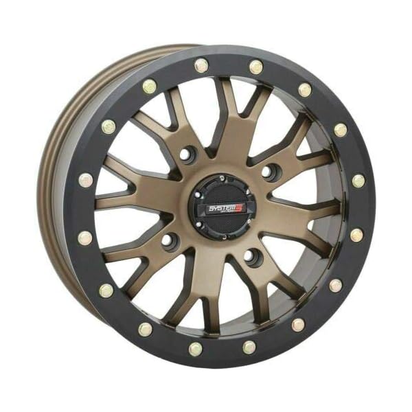 System 3 Beadlock SB-4 Matte Bronze 14×10 4/137 5+5 UTV SXS Wheel ...