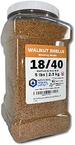 IMS Premium Ground Walnut Shells Grit Size 1840-5 lbs2.3 kg - Medium to ...