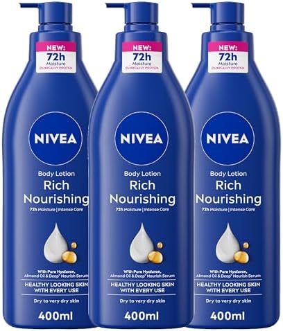 NIVEA Body Lotion for Dry to Very Dry Skin, Rich Nourishing, 5in1 ...