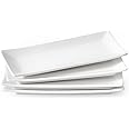 Amazon.com | LIFVER Serving Platter, White Rectangle Serving Plate, 10 ...