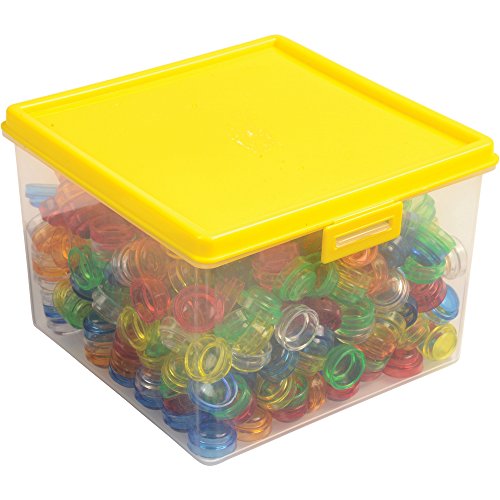 Constructive Playthings Translucent Stackable Math Counters (500-Piece ...