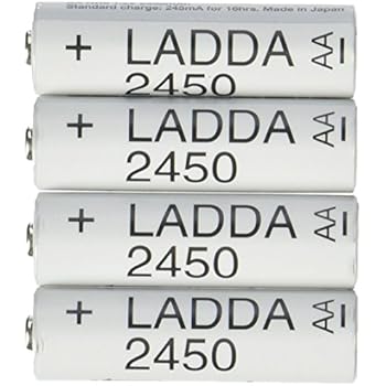 Amazon.com: Ikea ladda AA Battery rechargeable 2450 mAz: Home Audio ...