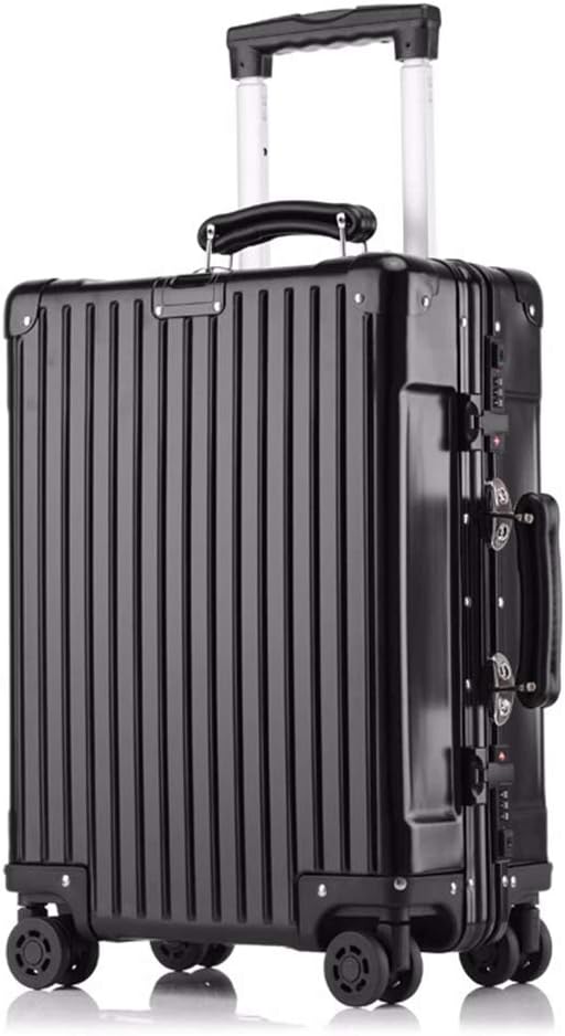 TYJH Trolley-Koffer, Business-All-Aluminium-Magnesium-Legierung Koffer ...
