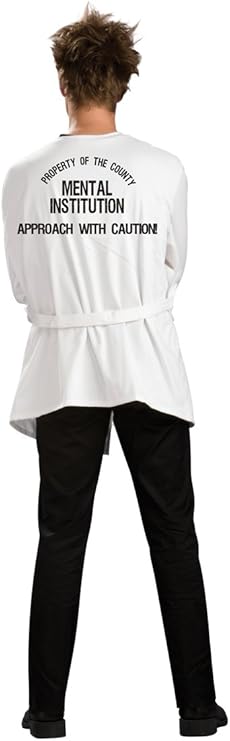 Amazon.com: Rubie's Men's Insane Asylum Straightjacket, White, X-Large ...