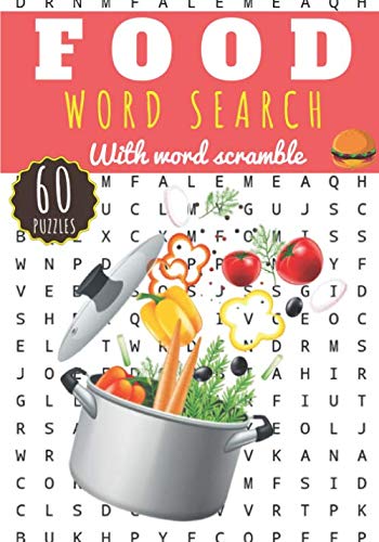 Food Word Search: Cooking Word Search | Challenging Puzzle book For ...