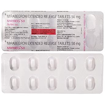 Mirbeg-50 - Strip of 10 Tablets : Amazon.in: Health & Personal Care
