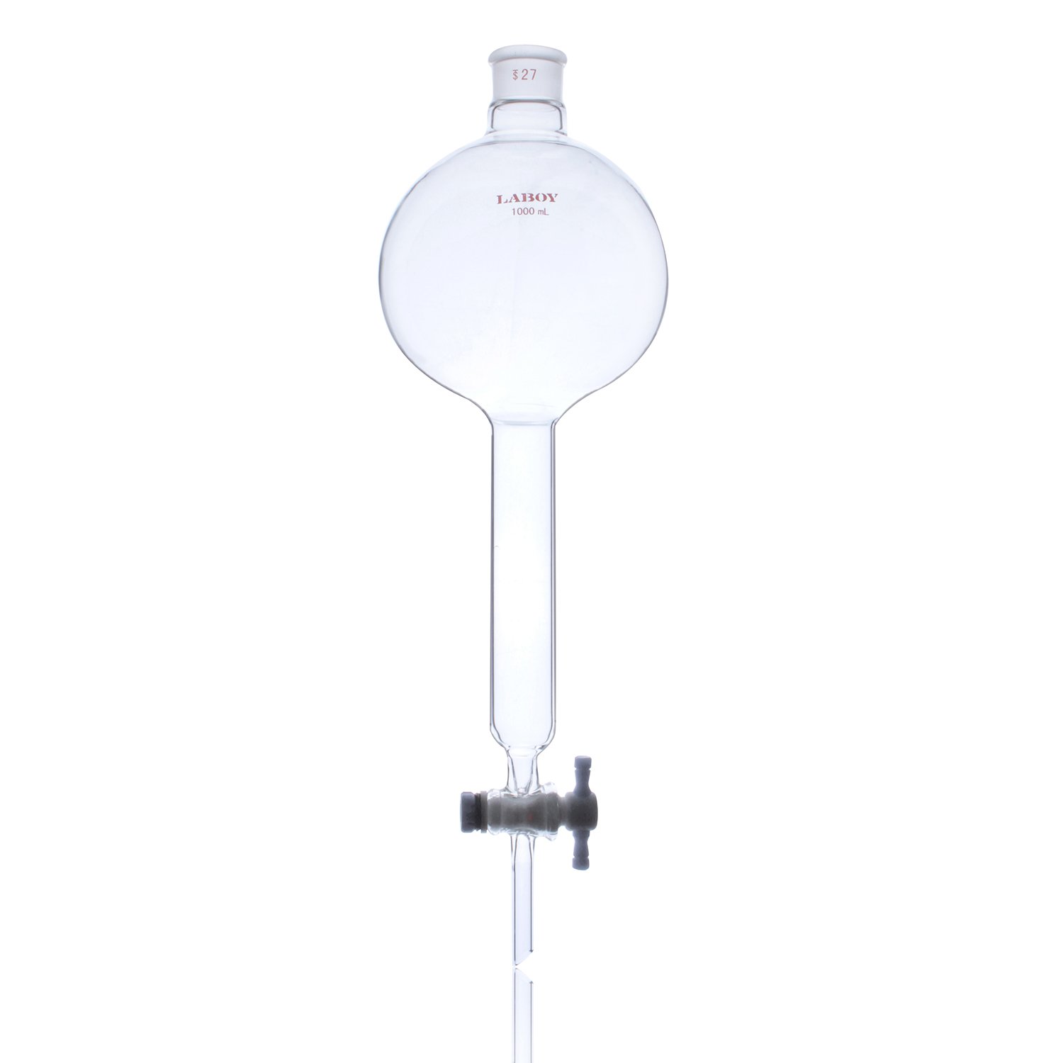 Laboy Glass 1000mL Conical Separatory Funnel Sure-Grip Lab Glass Funnel ...