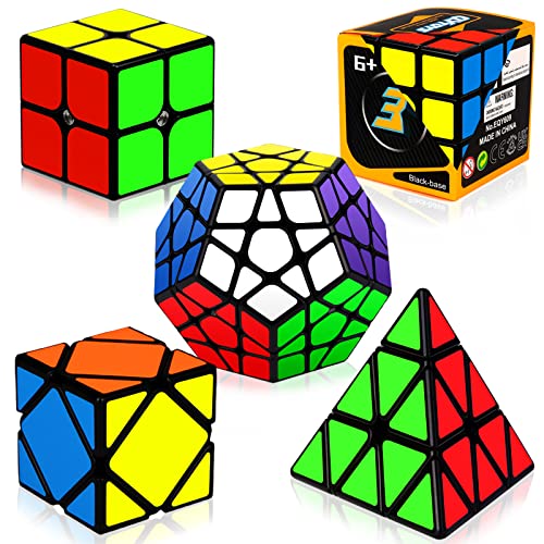 Vdealen Speed Cube Set, Puzzle Cube Bundle 2x2 3x3 Pyramid Dodecahedron ...