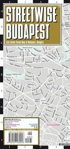 Streetwise Budapest Map: Laminated City Center Street Map of Budapest ...