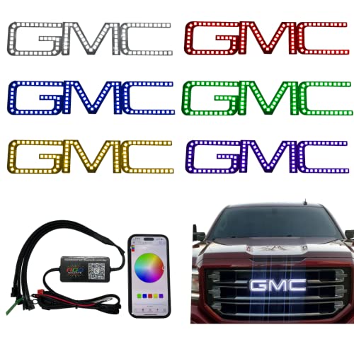 RGB Halo Kits Multicolored LED Logo to fit GMC Front Emblem ...